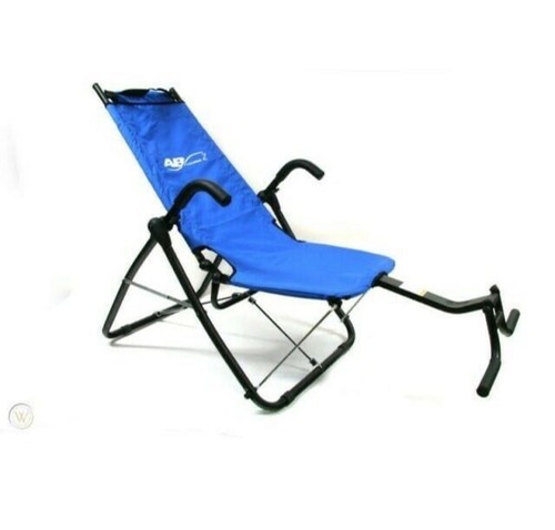 AB LOUNGE 2 Exercise Chair Abdominal Workout Blue Lounger | eBay