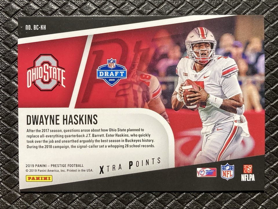 DWAYNE HASKINS 2019 Panini Prestige Blue Chip Xtra Points SSP /10 Ohio ...