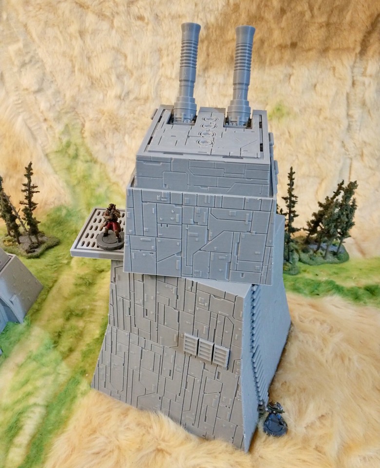 Imperial Planetary Defense Cannon 32mm 40mm Terrain 40K Star Wars ...