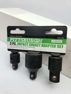 Impact Wrench Socket Adapter Set 1/2 to 3/8", 1/2 to 3/4", 3/4 to 1/2 ...