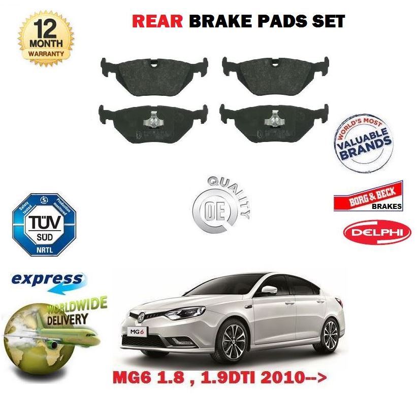 FOR MG 6 MG6 1.8 GT TDI 1.9 DTI 2010-- NEW REAR BRAKE PADS SET | eBay UK