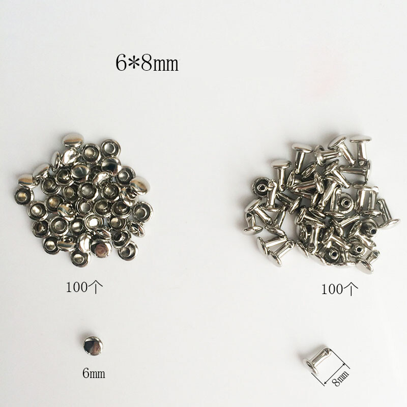 Double Cap Rivets Stud Rapid Rivets Leather Craft Repair 5mm 8mm 9mm ...