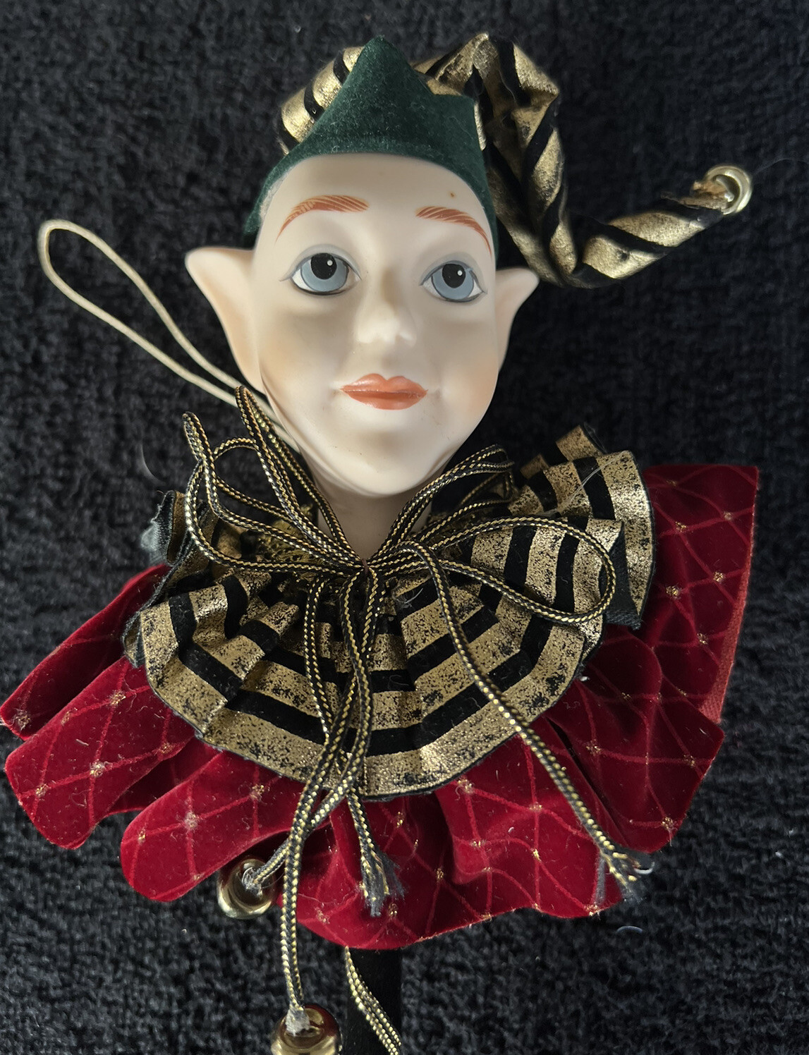 VINTAGE 1988 LOUIS NICHOLE JESTER STICK CHRISTMAS ORNAMENT | eBay