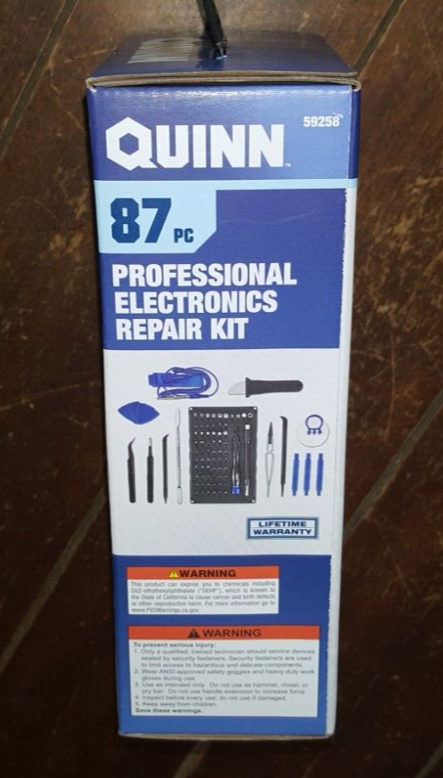 Quinn 87pc Professional Electronics Repair Kit -Magnetized Bit Holder ...