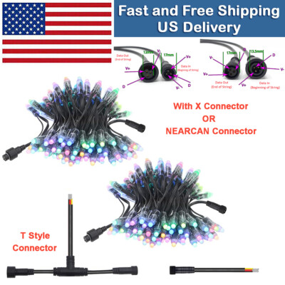 1000pcs WS2811 12V RGB LED Pixel Light Addressable Diffused Digital ...