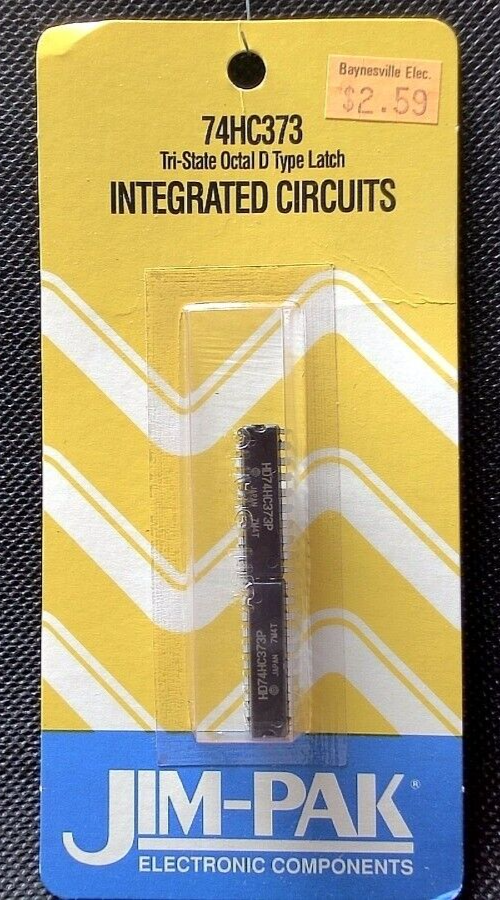Quantity 2 - Jim-Pak 74HC373 / Hitachi HD74HC373P Tri-State Octal D ...