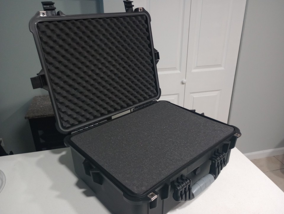 22" Hard Shell Case for Guns DSLR Cameras W/Pelican 1520 Style Pluck ...