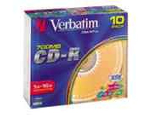 Verbatim CD-R 700MB/80min/52X - 10 Pack Slim Jewel Cases, DataLifePlus ...