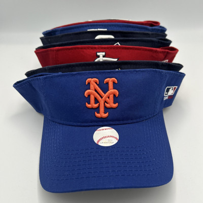 New Team MLB Adjustable Baseball Visor Adult OSFM Hat NWOT OC Sports | eBay