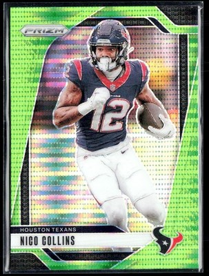 2024 Panini Prizm #113 Nico Collins Neon Green Pulsar | eBay