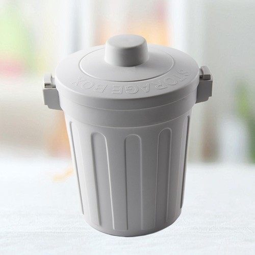 Flip Trash Can Mini Cans Plastic Table Top Waste Basket Bedroom with ...