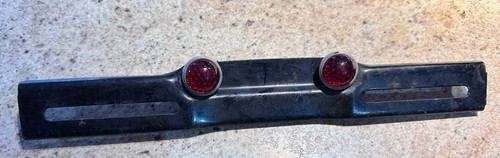 2 Vintage Glass License Plate Reflector Jewel Motorcycle Dome With ...