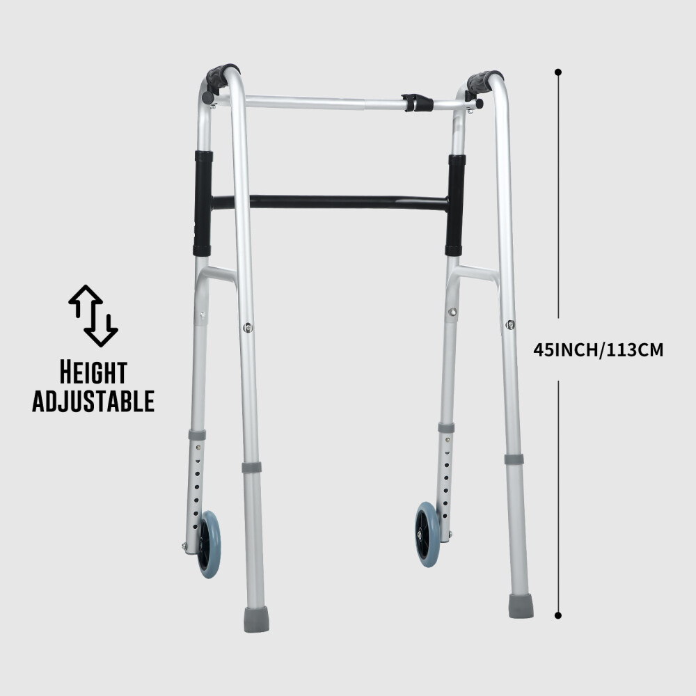 Healthcare Lightweight Aluminium Walker Mobility Aid Walking Frame with ...