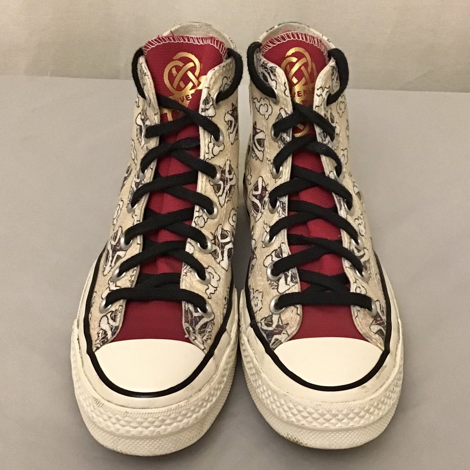 Converse 6.5 Chinese Dragon High Top Women’s Sneakers Polynesian Aztec ...