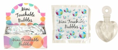 MINI TOUCHABLE BUBBLES HEARTS PARTY BAG WEDDING FAVOURS GIFT TABLE ...