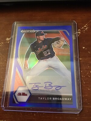 Taylor Broadway 2021 Prizm Draft Picks Prospect Auto 65/99 | eBay
