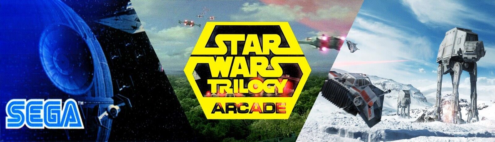 Star Wars Trilogy Arcade Marquee Cabinet Header/Backlit Sign | eBay