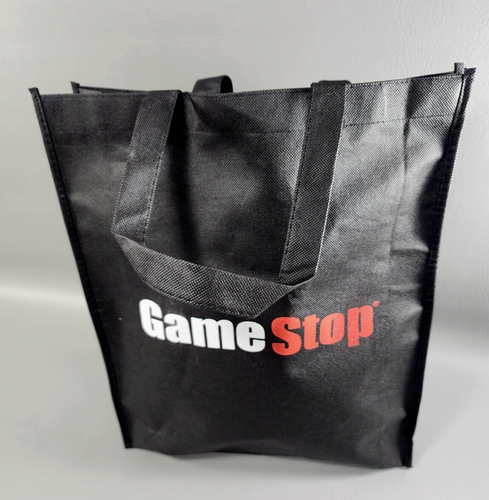 GameStop Logo - Reusable Eco Tote/Bag Black 13.75" x 15.5" x 3.6" - NWT ...