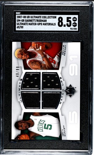 2007-08 Ultimate Collection Kevin Garnett / Dennis Rodman 49/99 Match ...