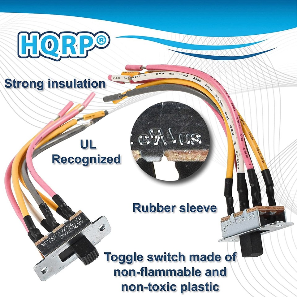 6-Pin Ceiling Fan Slide Reverse Switch for Zing Ear ZE-209-22, UL ...