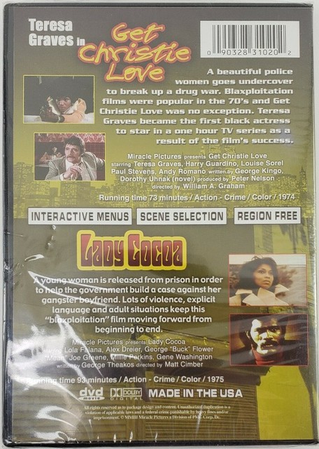 Get Christie Love Lady Cocoa DVD Teresa Graves Lola Falana for sale ...