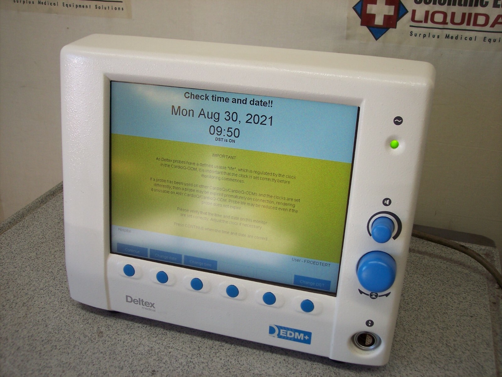 Deltex Cardio Q-EDM+ Esophageal Doppler Monitor 9051-7166 | eBay