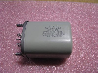 PRICE ELECTRONICS RELAY # 5709A-230DS NSN: 5945-00-123-9936 COIL 26 ...