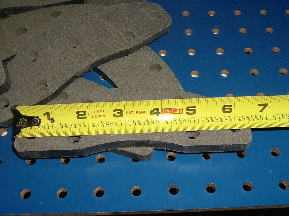 NOS NON-METALLIC DISC BRAKE PAD PUCK LINING MATERIAL -SET OF 4 - 6-1/2 ...