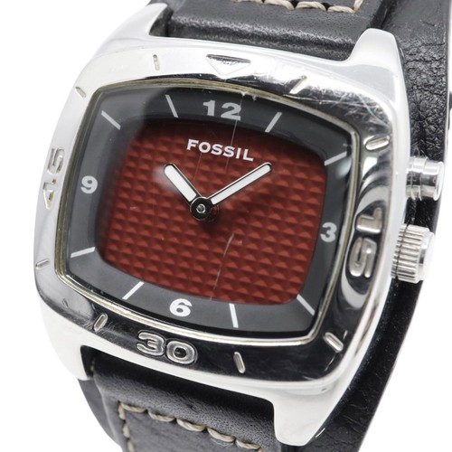[Working Item] Fossil Watch Men's Square Analog Quartz Stainless Steel ...