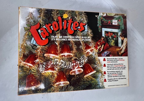 Carolites Bells Christmas Bell Shaped String Musical Lights NIB | eBay