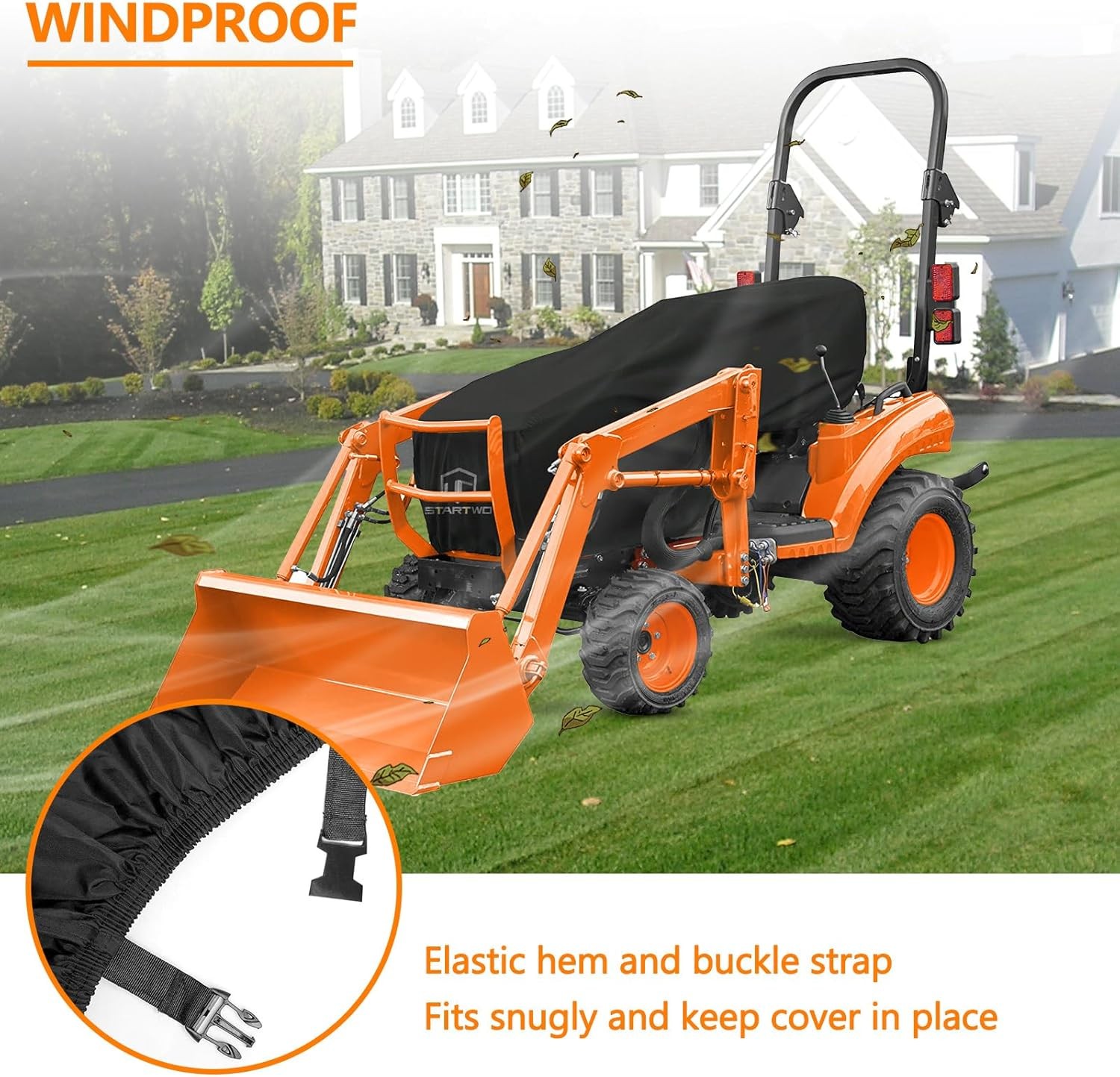 Heavy Duty Tractor Cover Waterproof for John Deere Kubota Bobcat ...