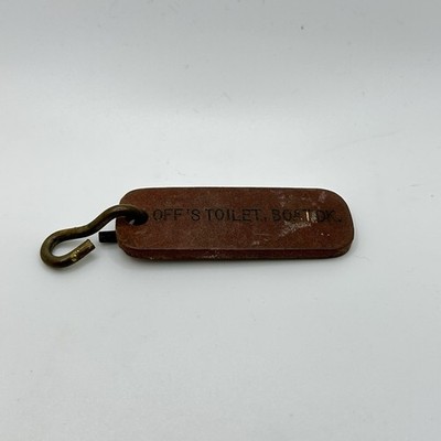 Vtg Military Navy Ship Keychain USN Boat Key Fob Off’s Toilet, Boat Dk ...