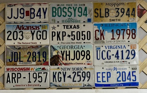 Gift Set of 15 License Plates in Good Condition | eBay