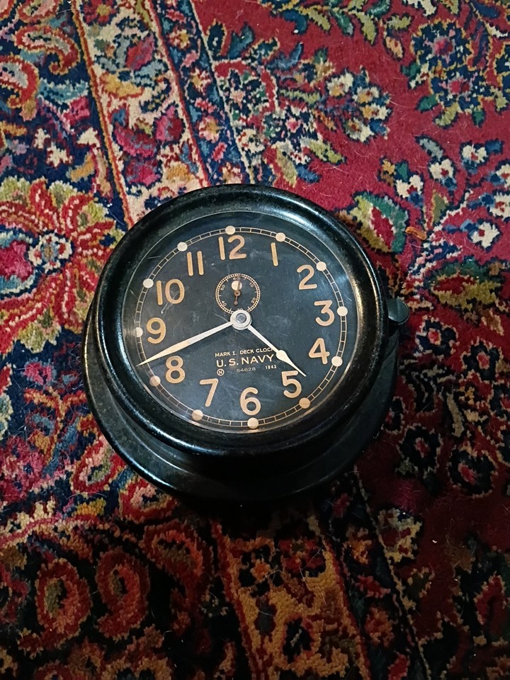 Antique Chelsea Navy WWI WW1 Ship's Wind-Up Nautical Clock | eBay