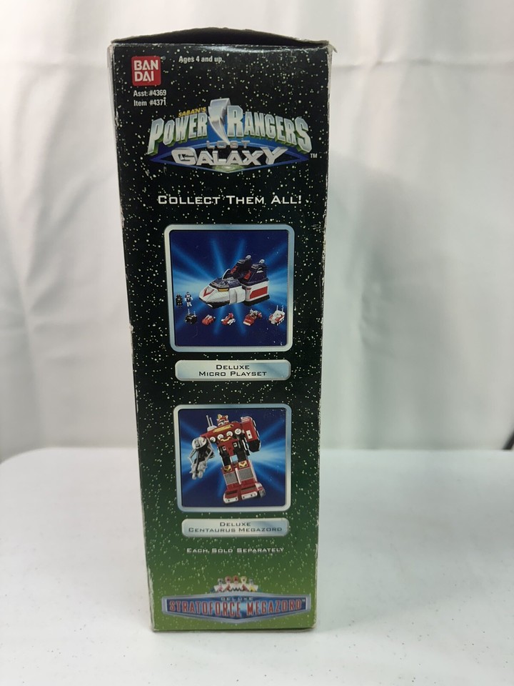 1999 Bandai Power Rangers Lost Galaxy DX 9.75" Stratoforce Megazord ...