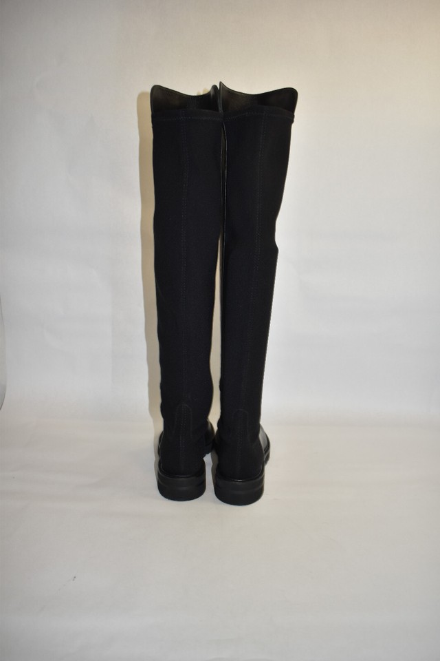New! Stuart Weitzman 5050 Lift Boot Black Leather 7 B OTK S0387 DD304 ...