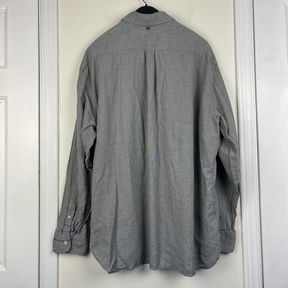 Billy Reid Men's XXL Standard Fit Button Down Cotton L/S Shirt Textured ...