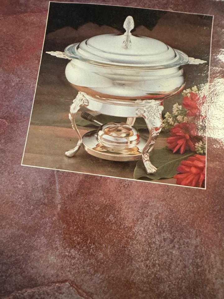 Porringder Handle Casserole w/Sterno Can Holder NO. 99110538 w/pyrex ...