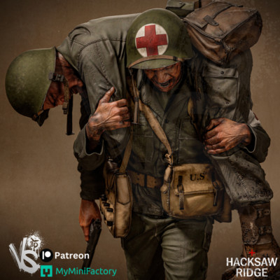 Desmond Doss 3D Printed figure, Hacksaw Ridge Hero Soldier Colectible ...