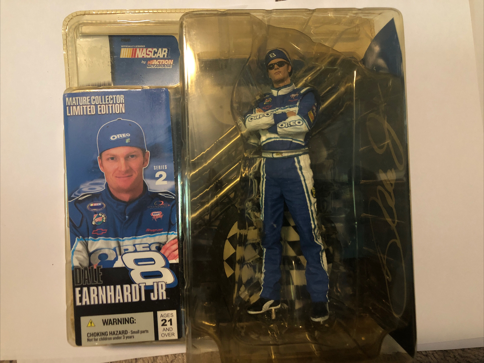 Action McFarlane NASCAR #8 Dale Earnhardt Jr Series 2 Blue Oreo Suit ...