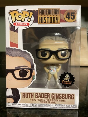 CUSTOM Funko POP! Icons American History: Ruth Bader Ginsburg 45 ...