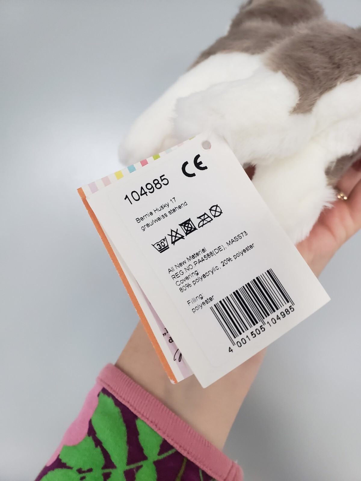 Steiff 104985 Bernie The Grey and White Husky 17cm for sale online | eBay