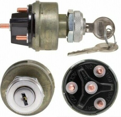 E-TRON 4-POSITION Universal Ignition Switch US14; Fits JEEP, 1962-1969 ...