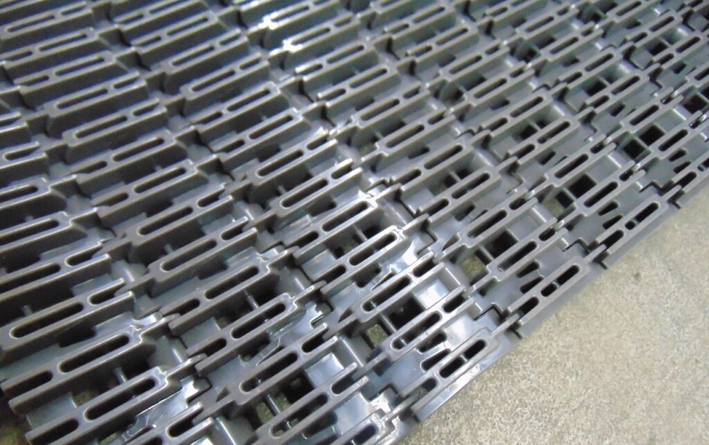 Rexnord Raised Rib Mat Top Chain 4707 48" Width 5' Long 1.5" Pitch for ...