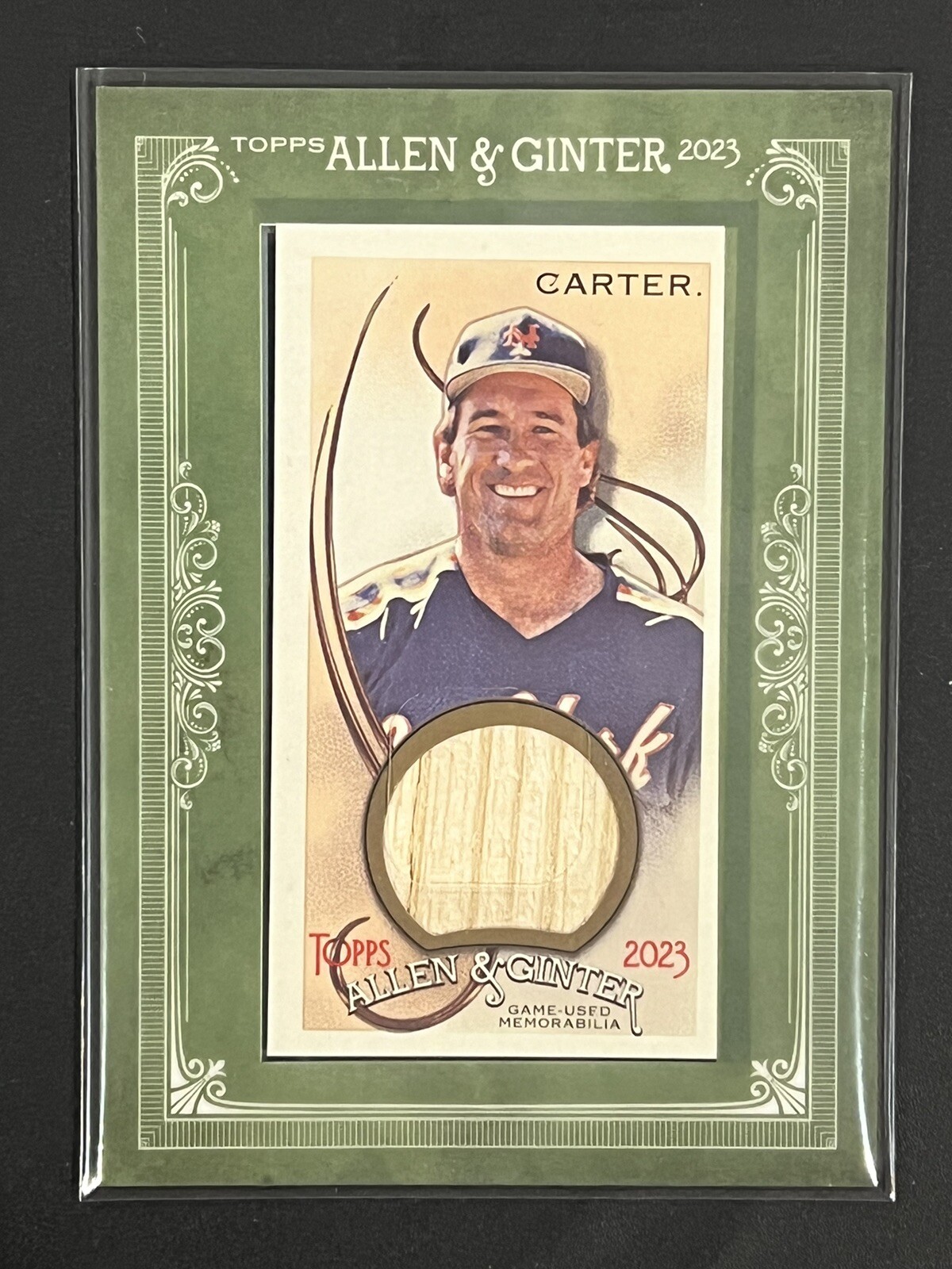 2023 Topps Allen & Ginter Gary Carter Framed Mini Game Used Bat #MFR-GC ...