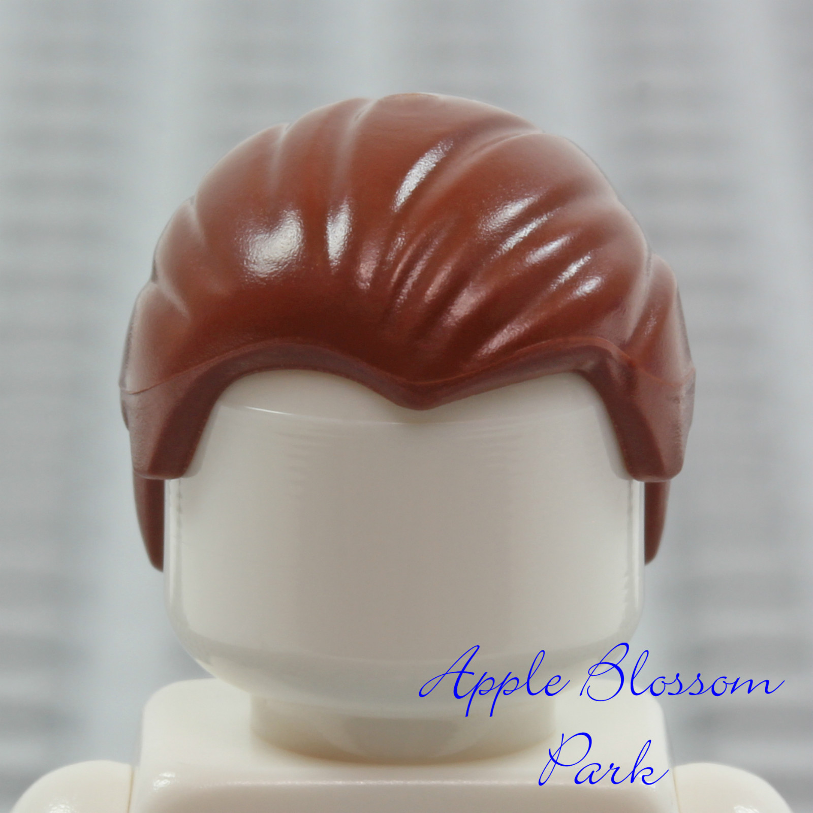 NEW Lego Minifig Combed back BROWN HAIR Slicked w/Widows Peak Male Boy ...