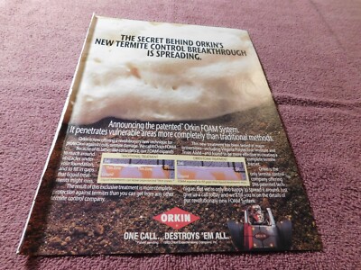 Orkin Print Ad from Magazine 1992 | eBay
