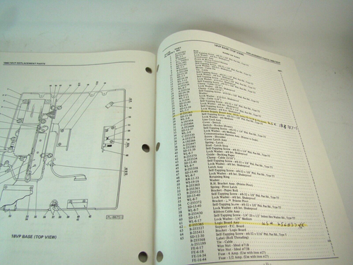 Hobart Model 1860 Series Scale Model 18VP Printer Catalog Of ...