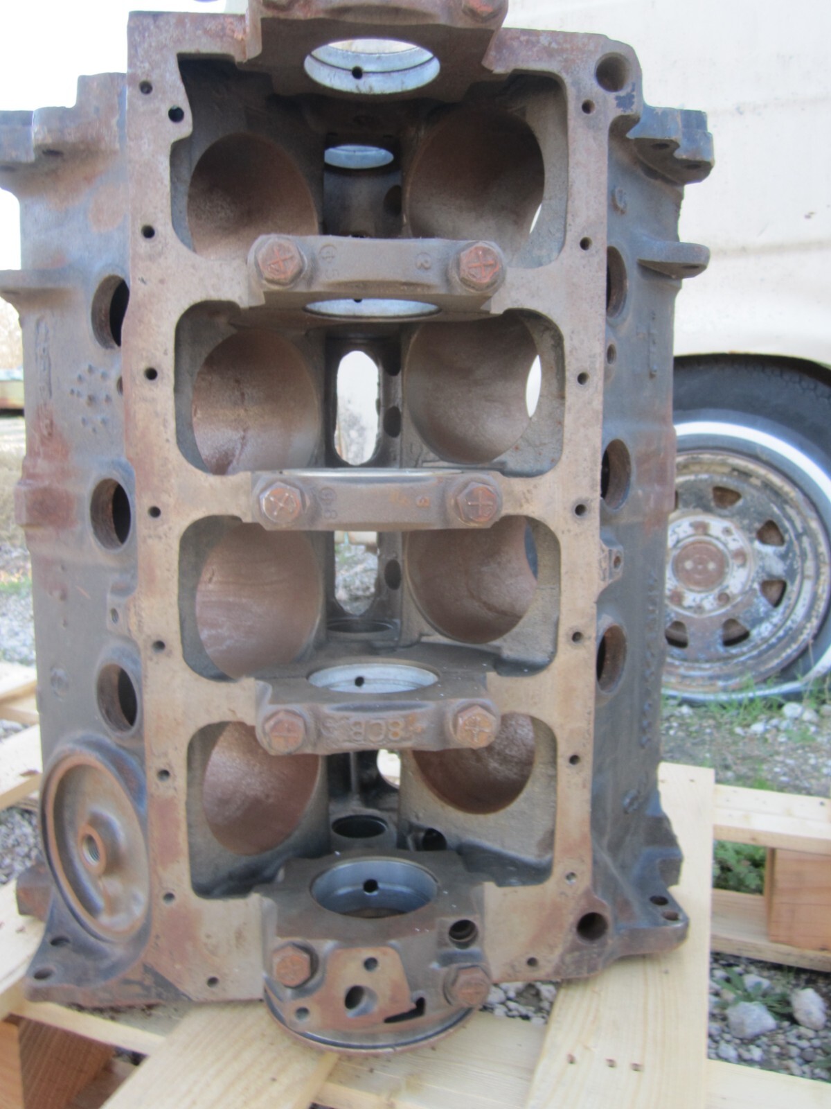 MOPAR 360 SHORT BLOCK W/ MAIN END CAPS 4.00 STANDARD BORE | eBay