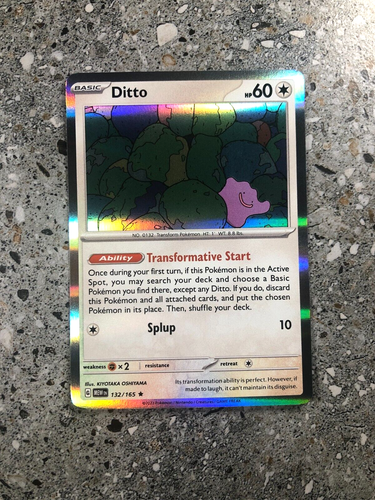 Pokemon TCG Cards Ditto 132/165 SV 151 Holo Rare Holo MINT | eBay